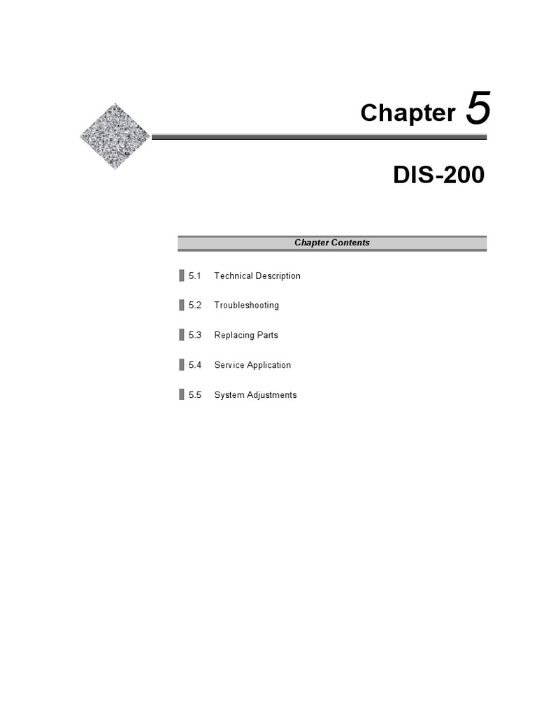 DIS-200 Service Manual | PDF | Floppy Disk | Personal Computers