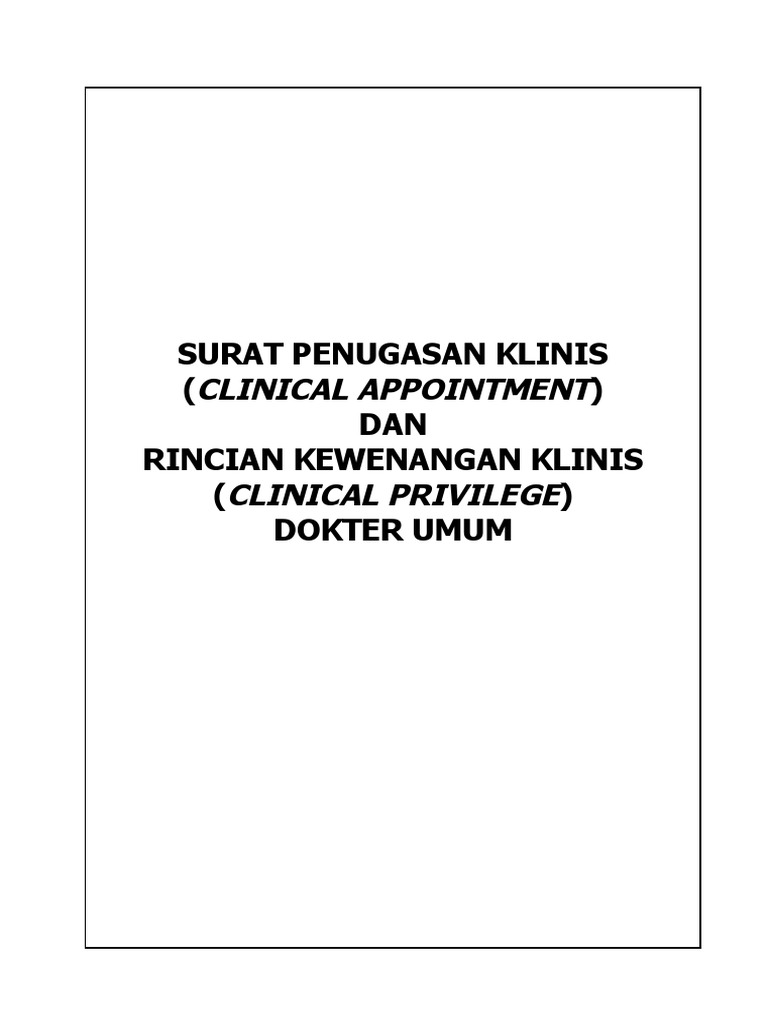 RKK - Dokter Umum-Hd | PDF