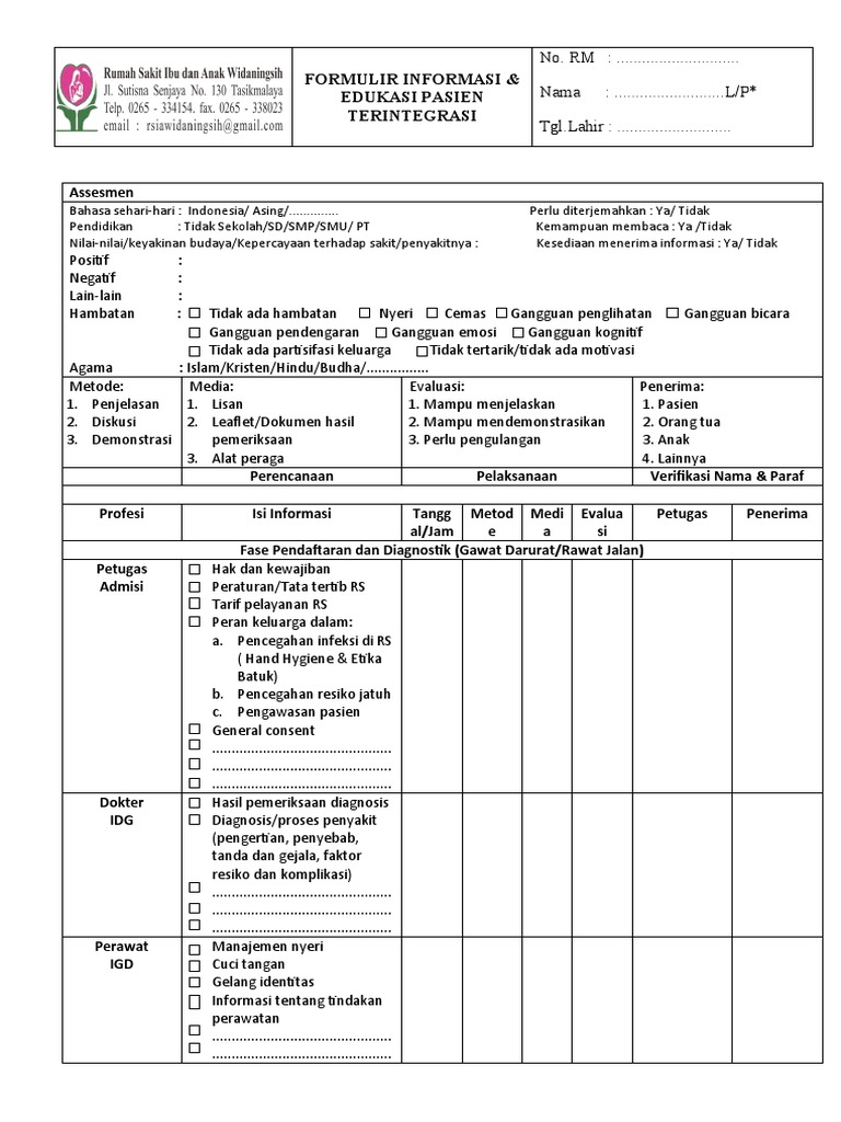 Form Edukasi Terintegrasi | PDF