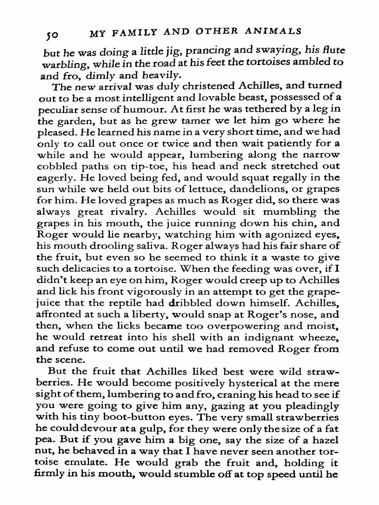 My Family and Other Animals 1956 46 | PDF