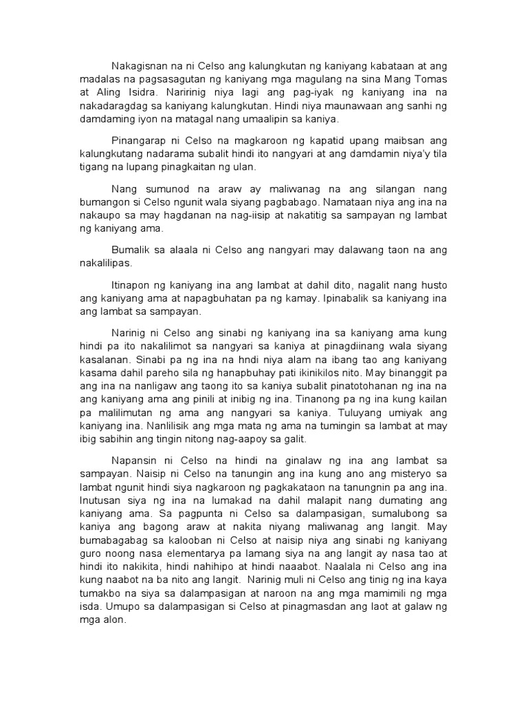 Paalam Sa Pagkabata | PDF