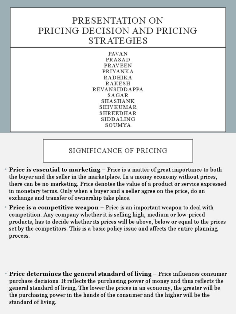 Setting the Right Price: A Comprehensive Guide to Pricing Strategies ...