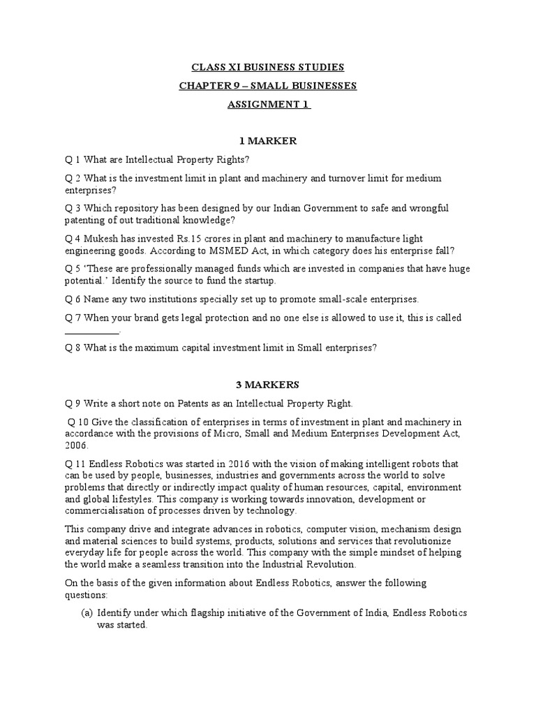 XI B.ST. - Ch-9 - Assignment 1 | PDF | Copyright | J. K. Rowling