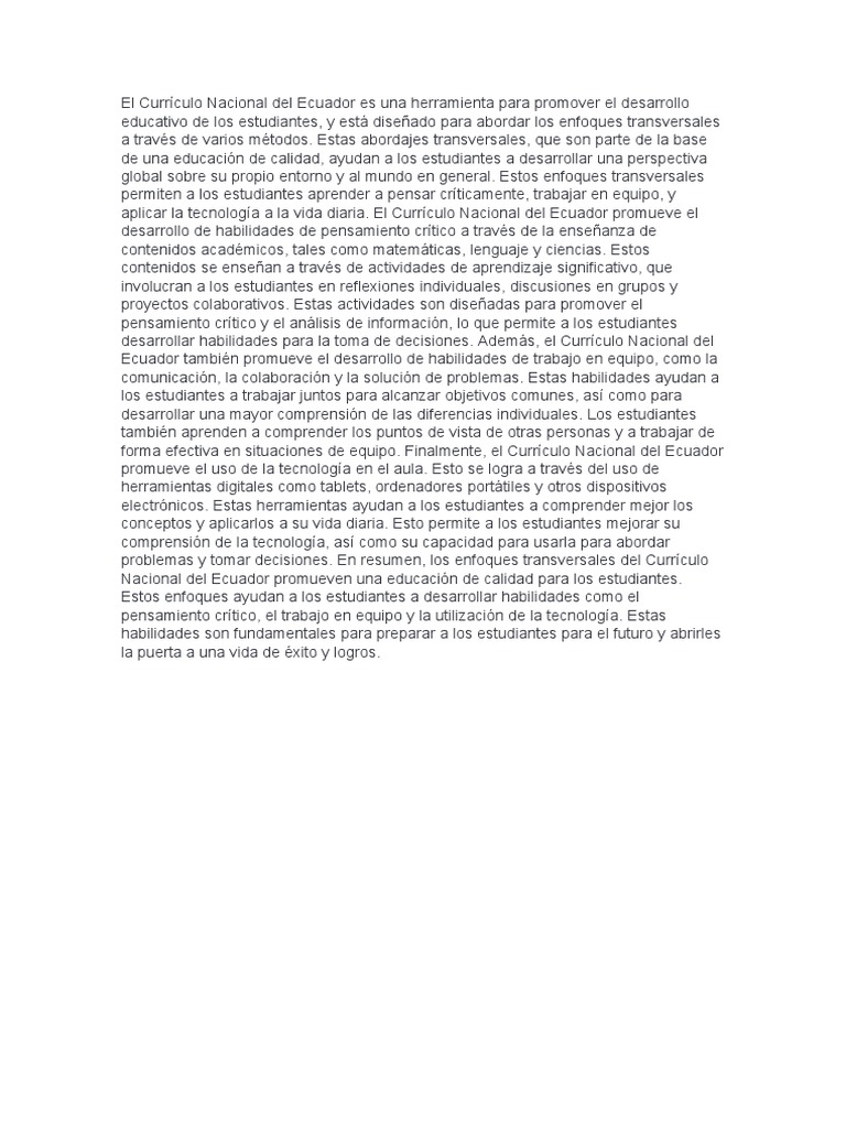 Ensayo 2 | PDF | Plan de estudios | Pensamiento