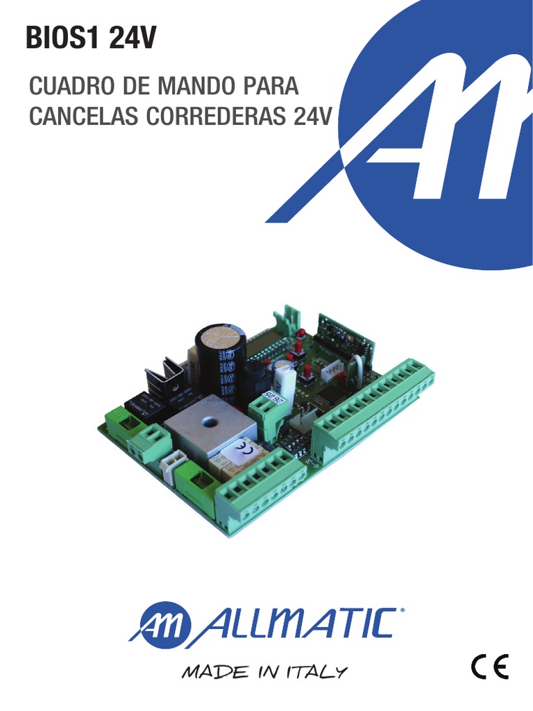Allmatic BIOS24V Panel Control Manual Instalacion | PDF ...