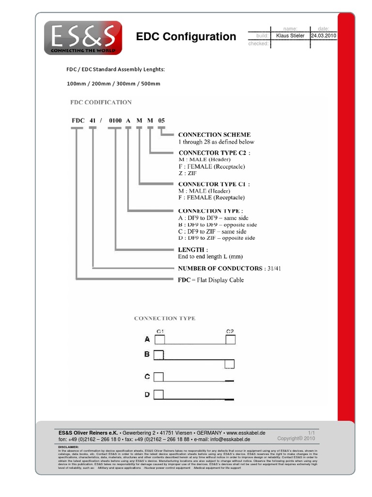 Edc Fdc Configuration Pdf Equipment Electronics