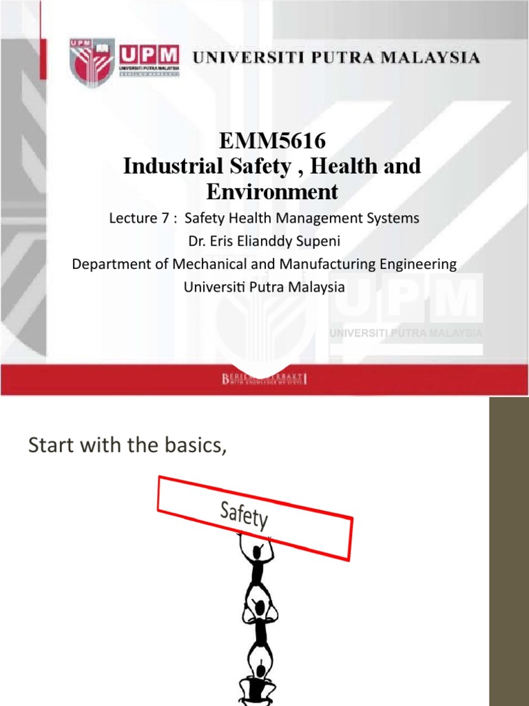 Module 7 Safety Health Management Systems | PDF | Occupational Safety ...