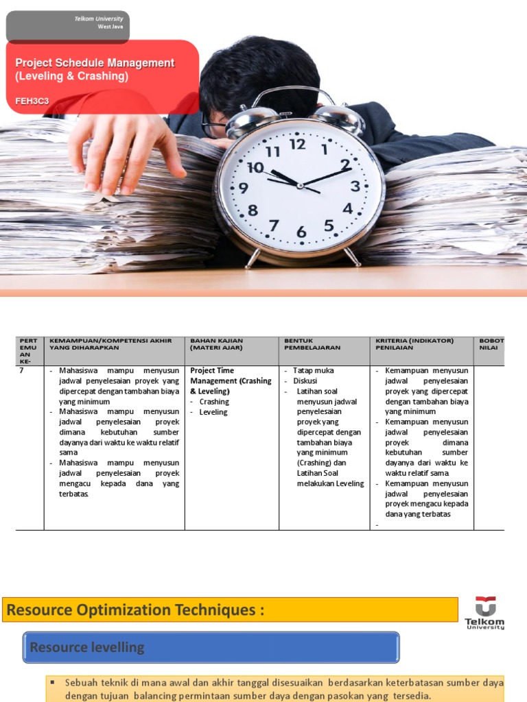Day 7 - Project Schedule Management (Crashing Leveling) Ver2 | PDF