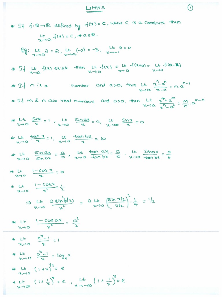 Maths Formula 1 | PDF