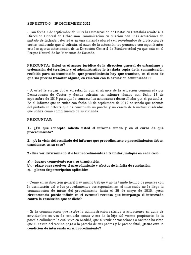 Supuesto 6 | PDF