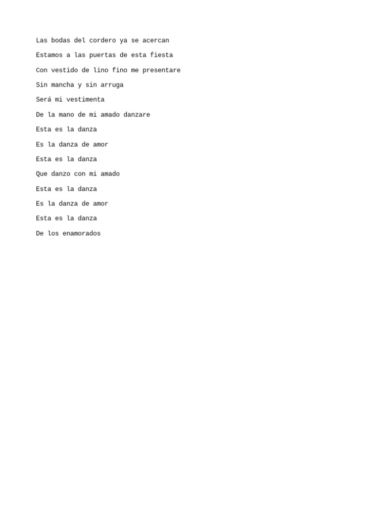 Danza de Amor | PDF