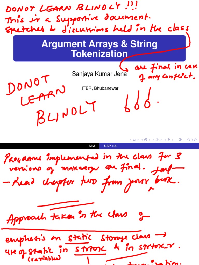 Usp 11 Argumentarrays Pdf Parameter Computer Programming Pointer Computer Programming 