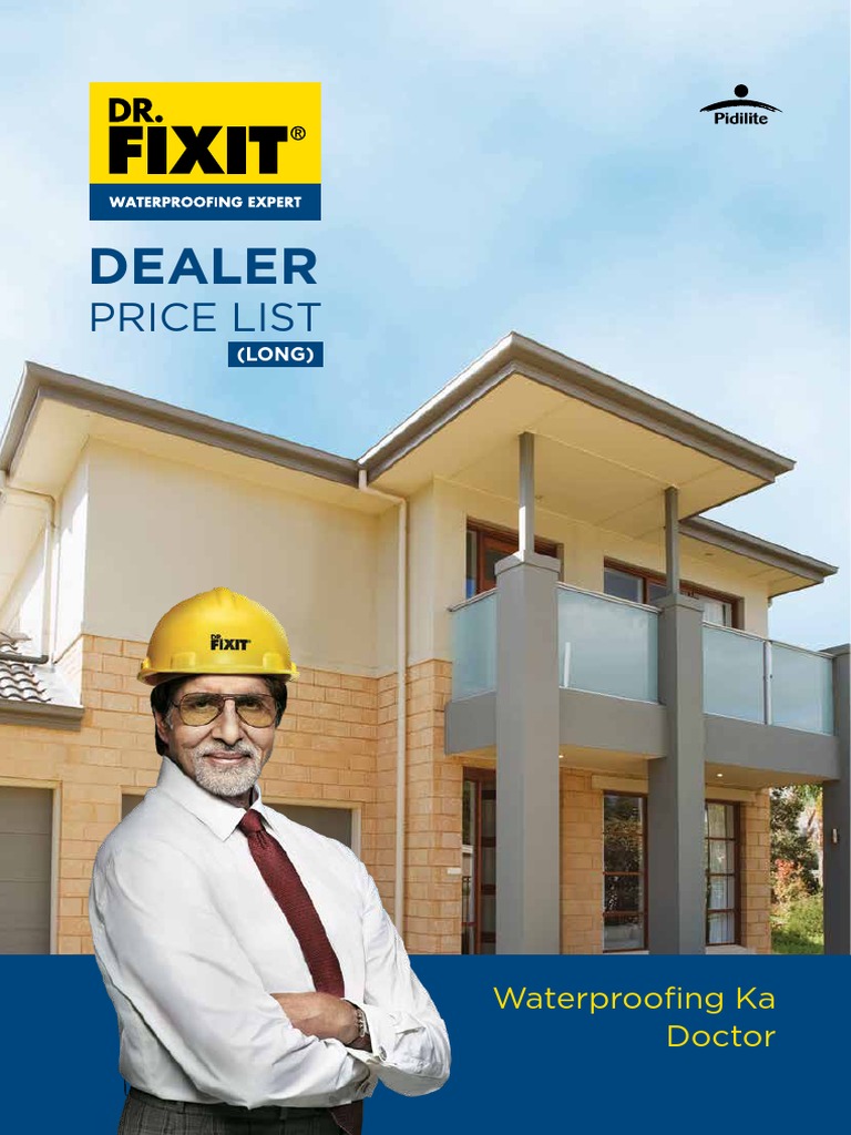 Dr. Fixit Waterproofing Price List | PDF | Concrete | Industrial Processes