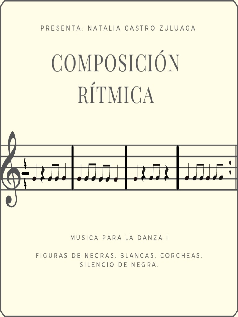 Composición Rítmica - Natalia Castro Zuluaga | PDF