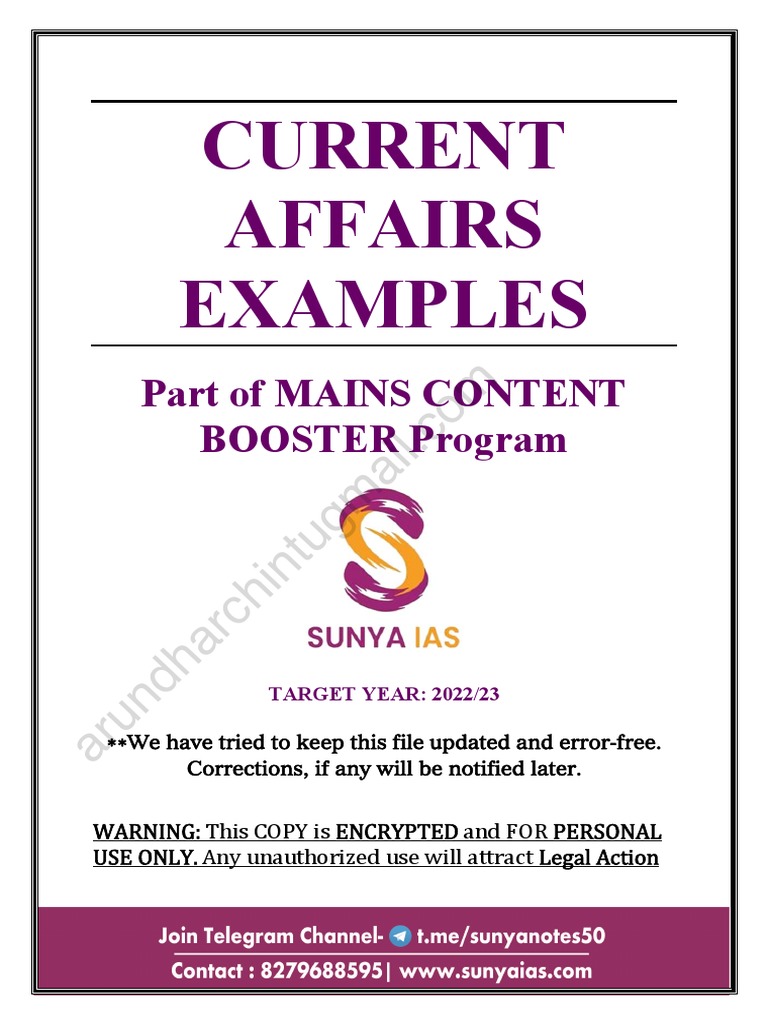 Current Affairs Examples for 2022/23 | PDF | Judgment (Law) | Dalit