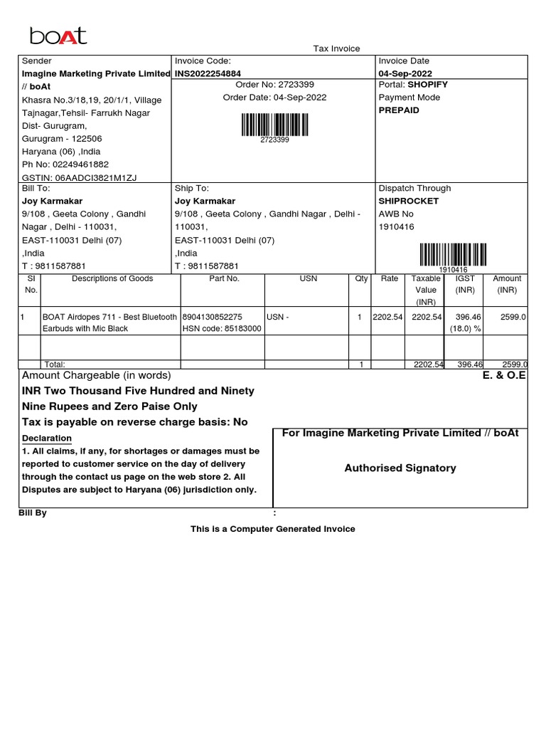 Invoice | PDF | Public Finance | Economies