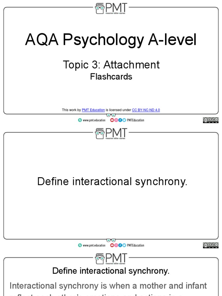 Attachments Flashcards | PDF | Attachment Theory | Developmental Psychology