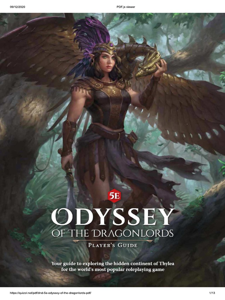 ? DND 5E Odyssey of The Dragonlords (PDF) | PDF