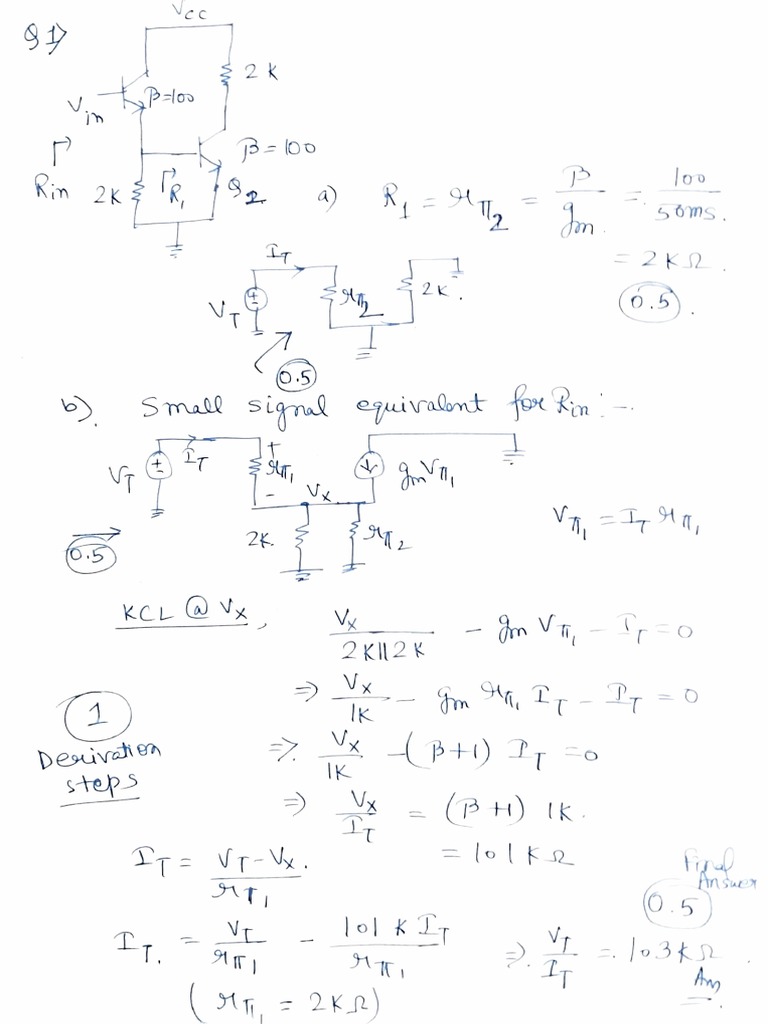 Endsem Solutions EE204 | PDF | Electrical Engineering | Electricity