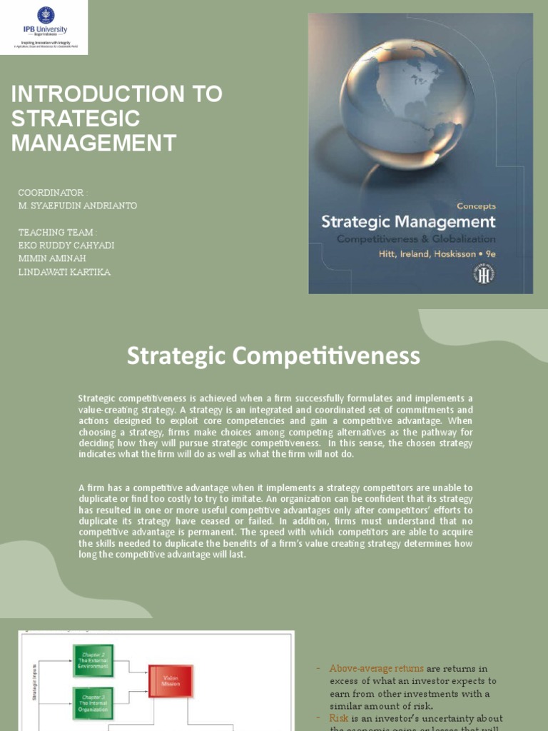 Introduction to Strategic Management: Understanding Strategic ...