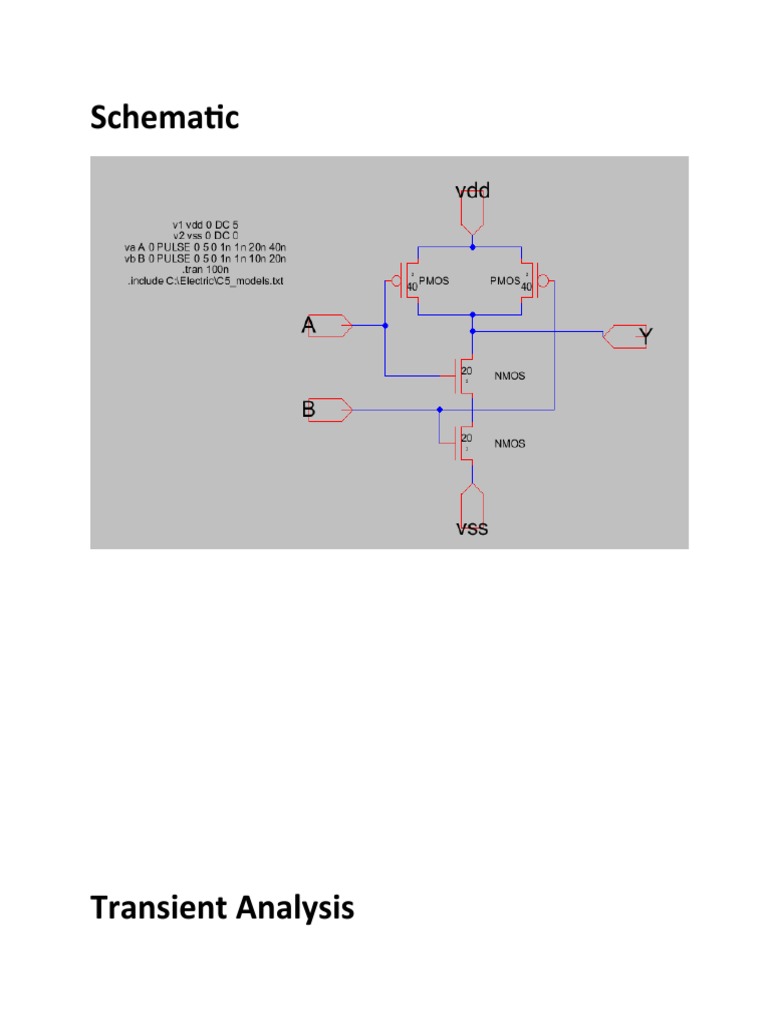 Nand Gate Ece 7th Sem Vlsi Lab | PDF