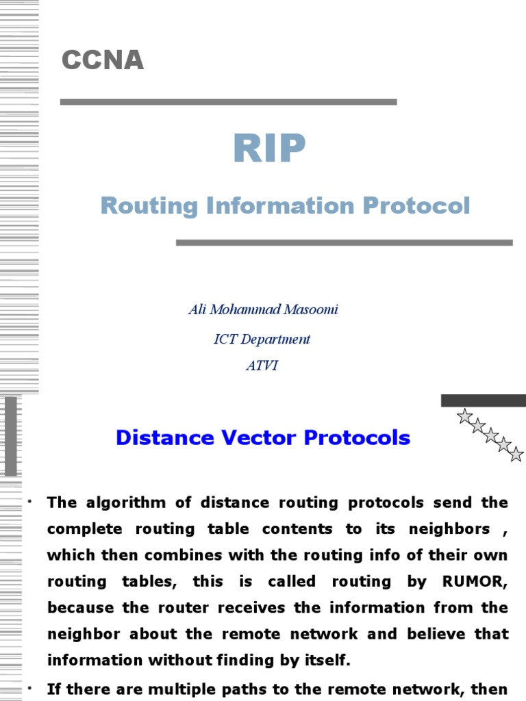 RIP and IGRP | PDF | Routing | Network Protocols