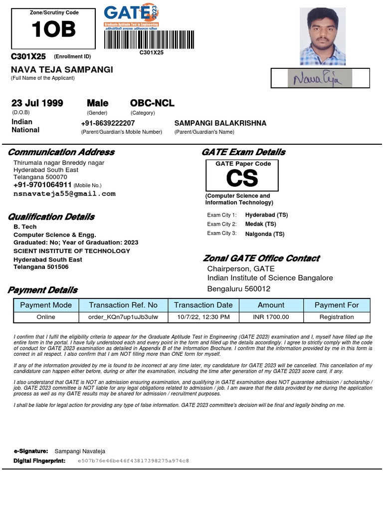C301 X25 Application Form | PDF