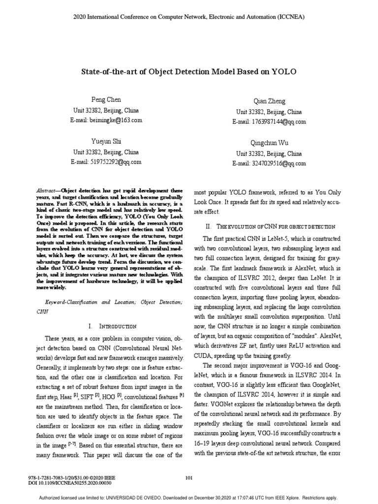 YOLO Evolution Through Time | PDF | Computational Neuroscience | Cybernetics