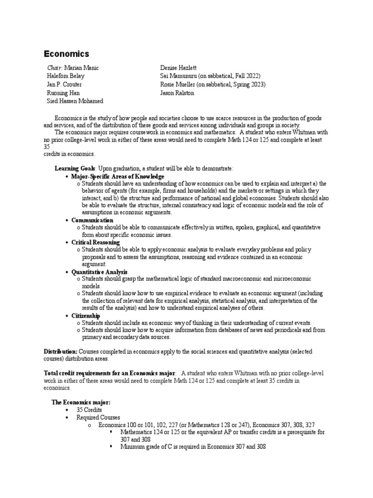 Economics | PDF | Economics | Statistics