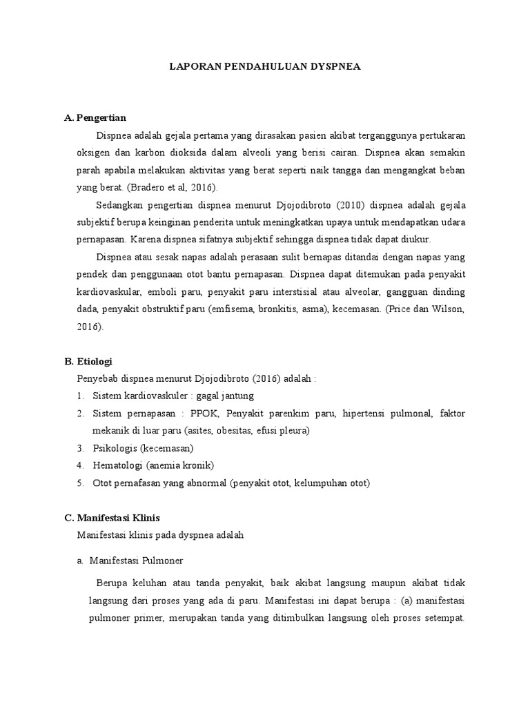 LP Dyspnea | PDF