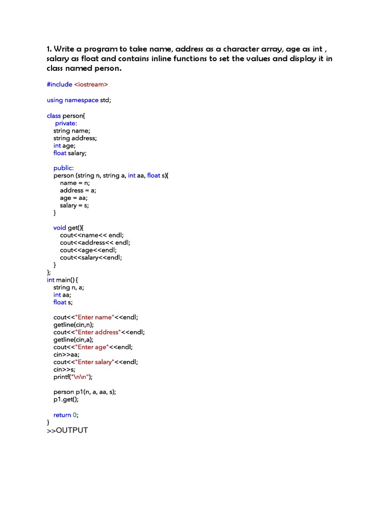OOPs Complete Filepdf | PDF | Area | Subroutine