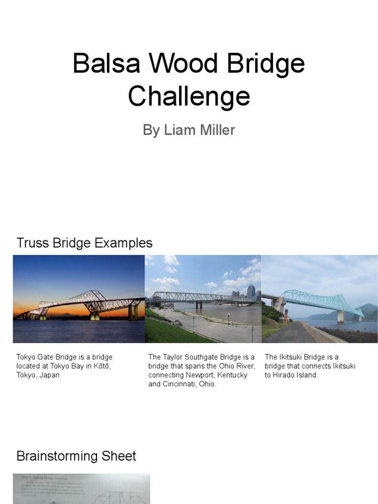 Balsa Wood Bridge Design Challenge | PDF