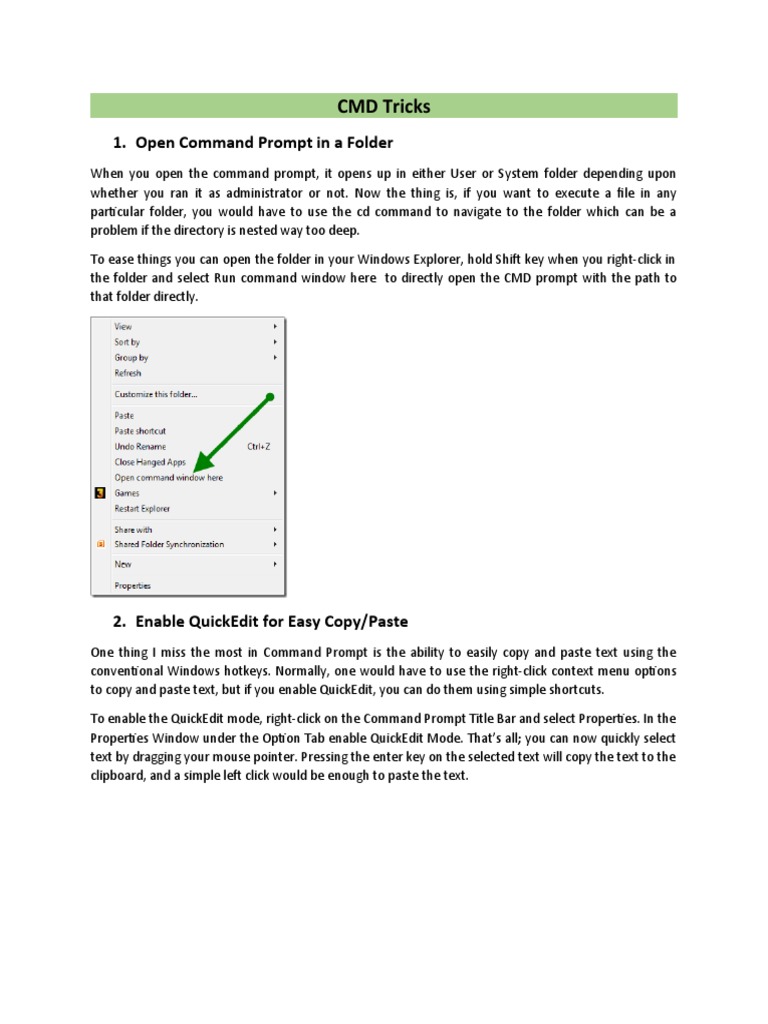 CMD Tricks | PDF | Command Line Interface | Computer File
