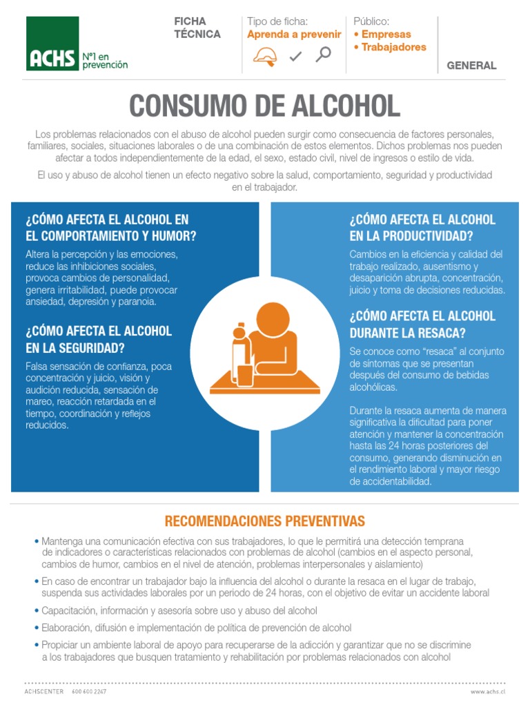 Prevención del Abuso de Alcohol en el Trabajo | PDF | Alcoholismo ...