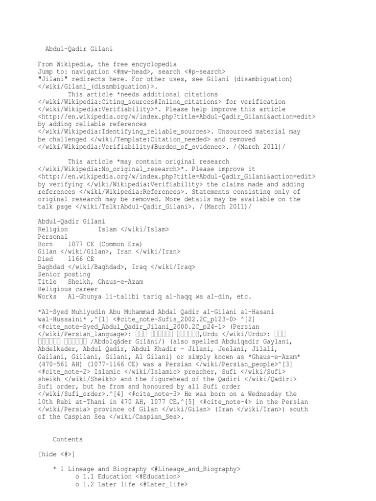 Abdul-Qadir_Gilani | Sufism | Sheikh