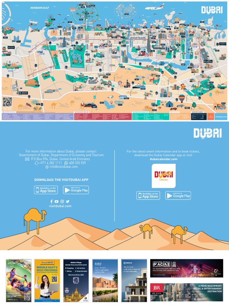 Dubai Map Interactive - 2022-2023 | PDF | Marketing | Service Industries