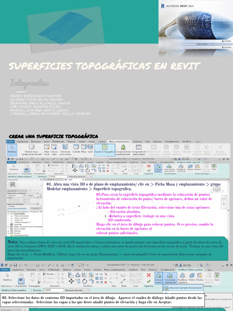 Superficies Topográficas en Revit | PDF | Autodesk Revit