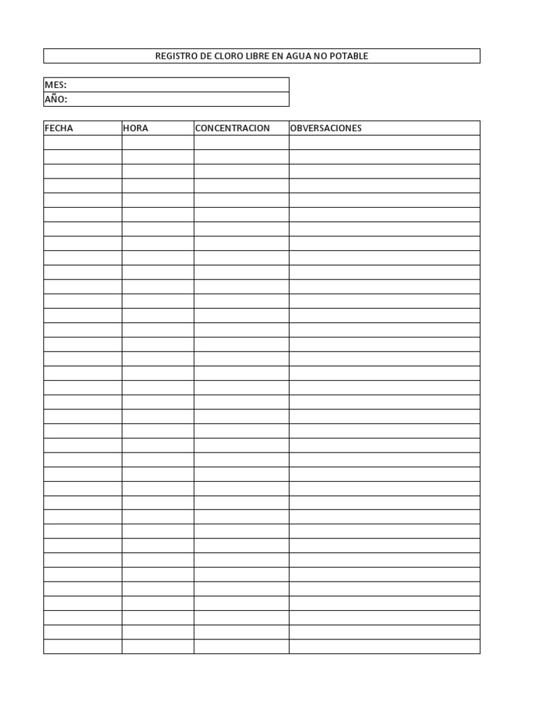 Registro Cloro Pdf