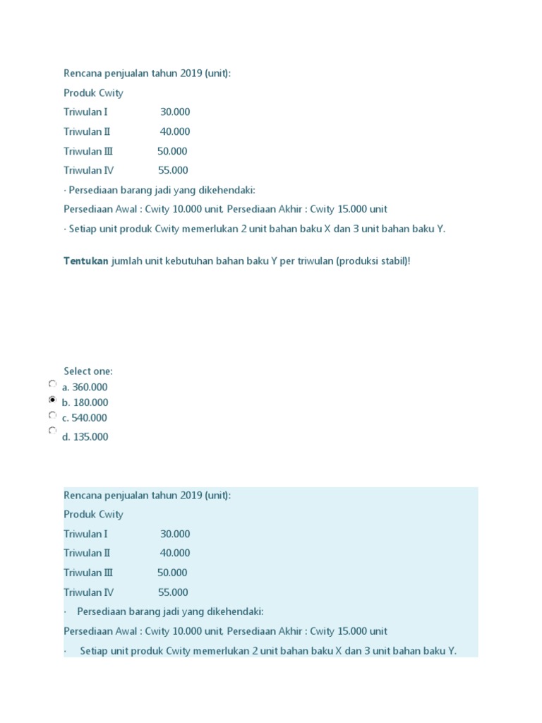 Quiz Budgeting | PDF