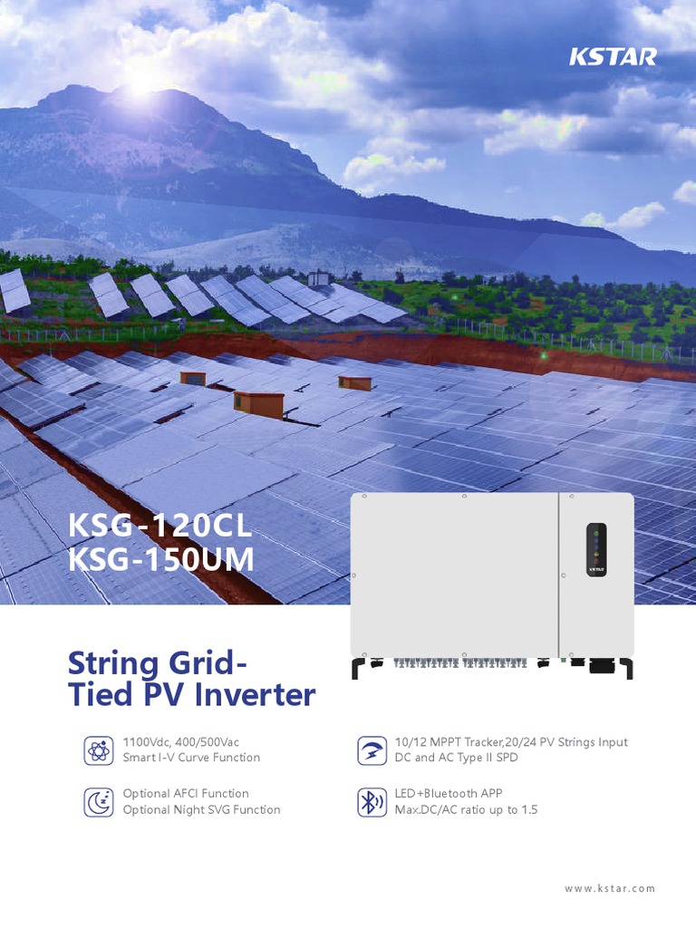 KSG-120CL KSG-150UM: String Grid-Tied PV Inverter | PDF | Metrology ...