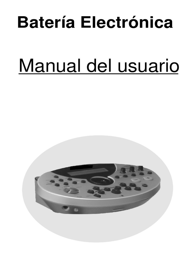 Manual De Bateria Electronica Descargar Gratis Pdf Usb Tecnología