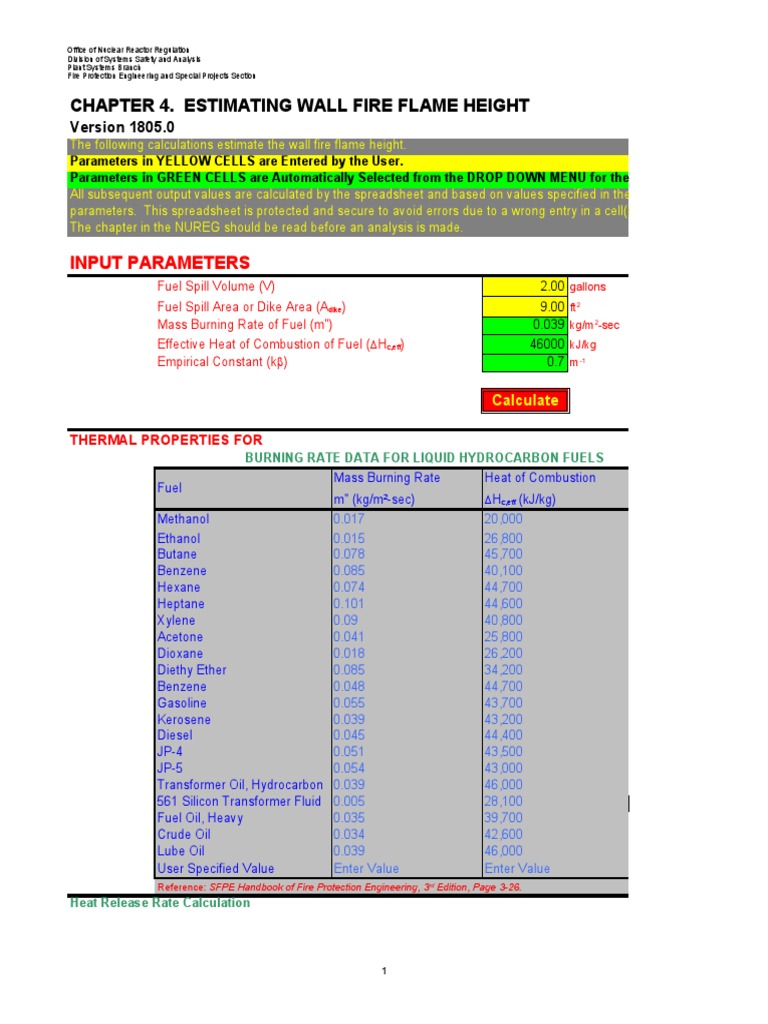 Estimating Fire Flame Heights | PDF | Combustion | Fuels