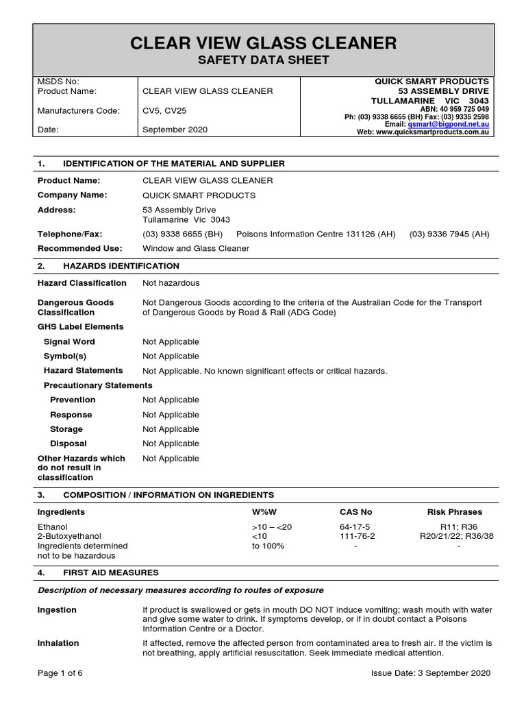 Clear View | Download Free PDF | Personal Protective Equipment ...