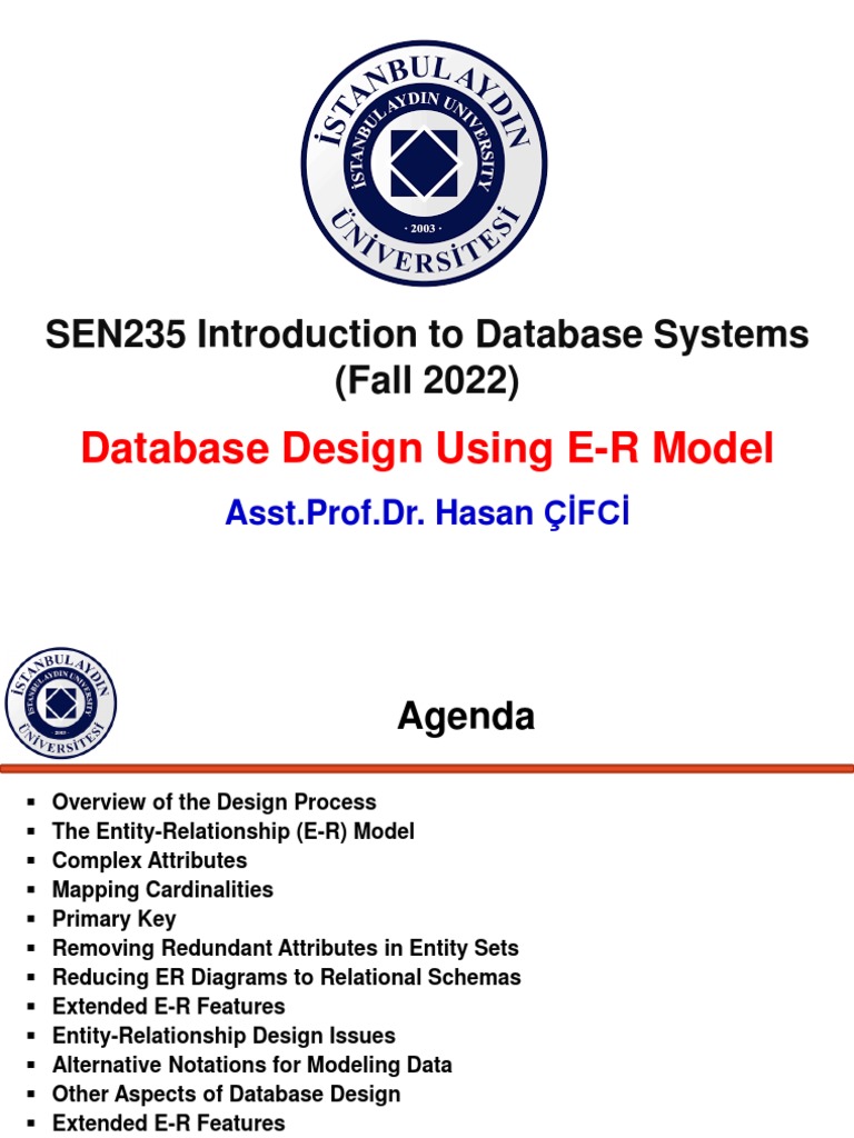 DB Design Using ER Model | Download Free PDF | Conceptual Model | Data Model