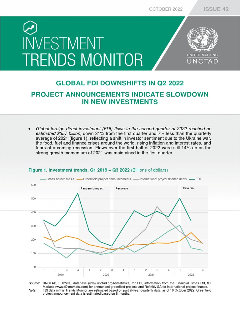 Global FDI Trends Q2 2022 Report | PDF | Foreign Direct Investment ...