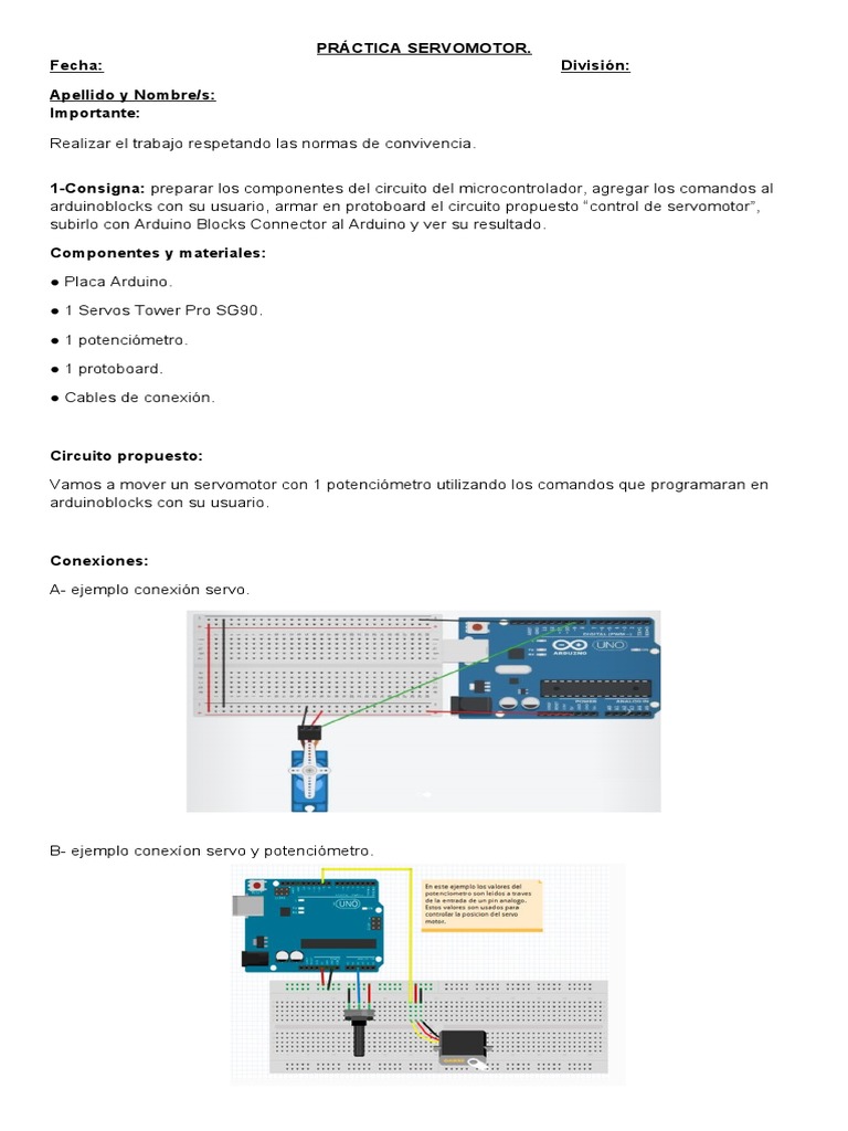 Actividad Servomotor | PDF Actividad Servomotor | PDF