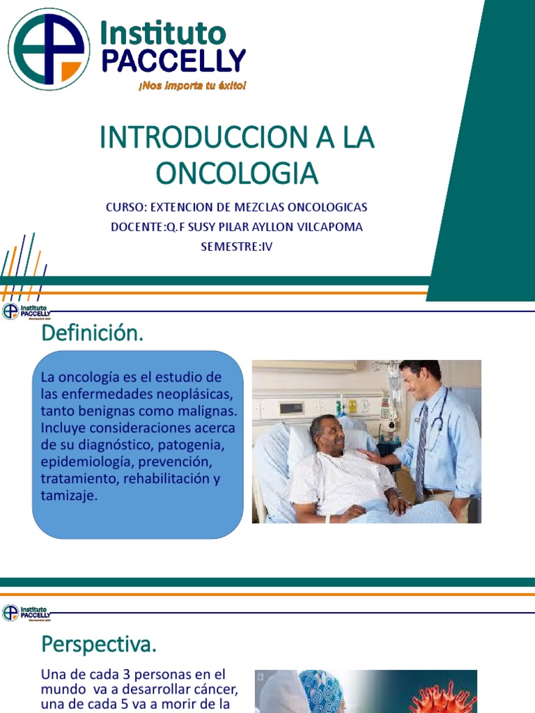 1introduccion A La Oncologia | PDF | Cáncer | Terapia de radiación