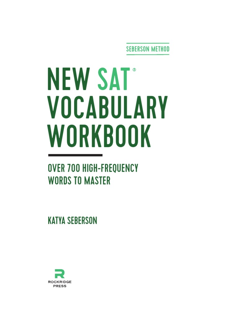 NewSATVocabularyWorkbook ReviewActivities | PDF | Vocabulary | Books