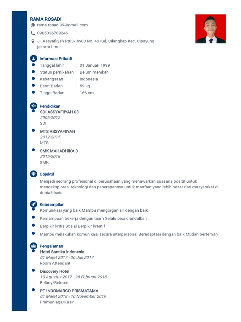 CV Rama Rosadi | PDF