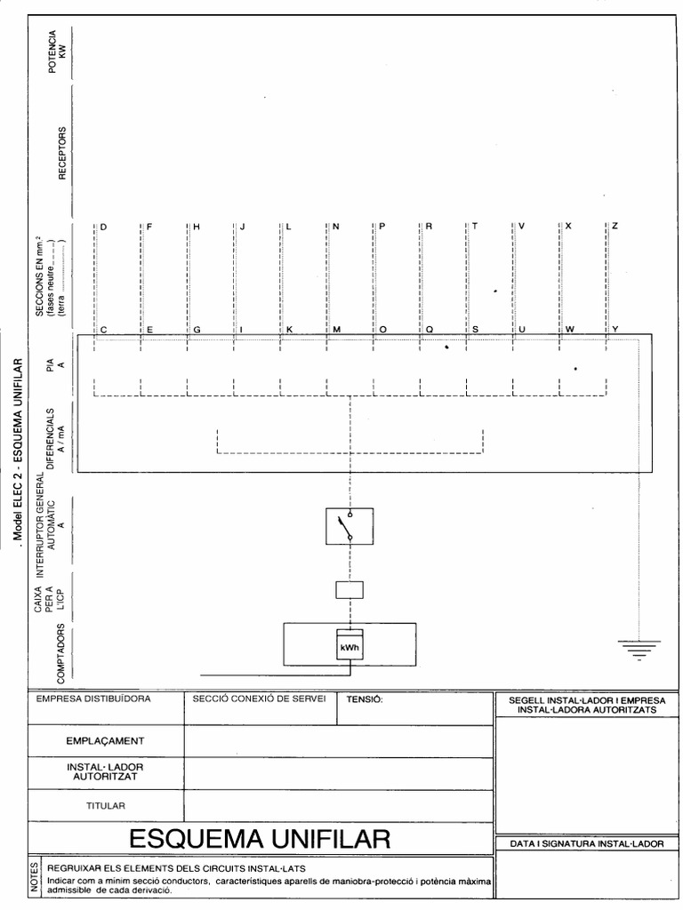 EsqueMa Unifilar Elec 2 | PDF